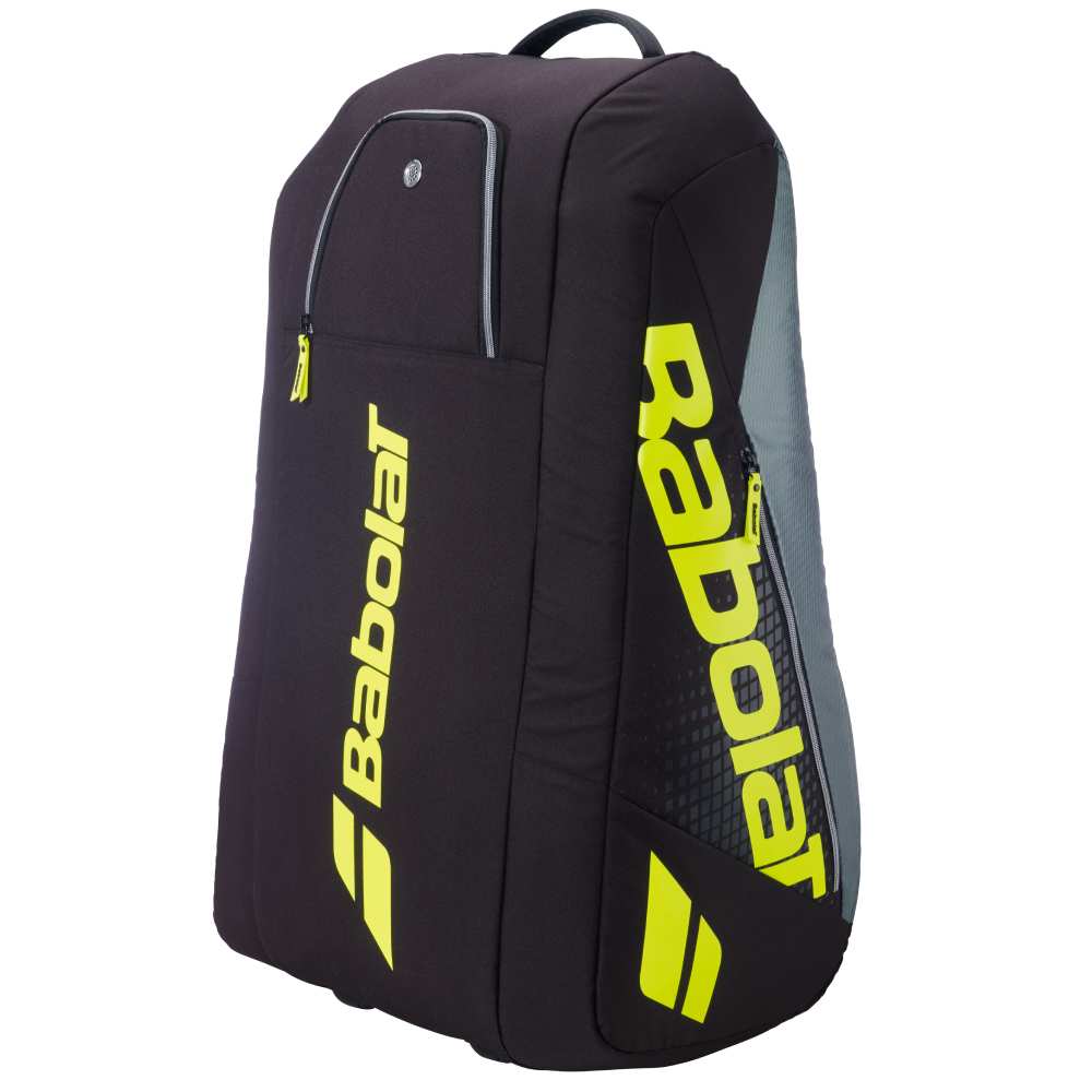 Babolat Pure Aero 12 Racquet Bag Gen 9 (Metalic Grey/Black/Yellow) (PR