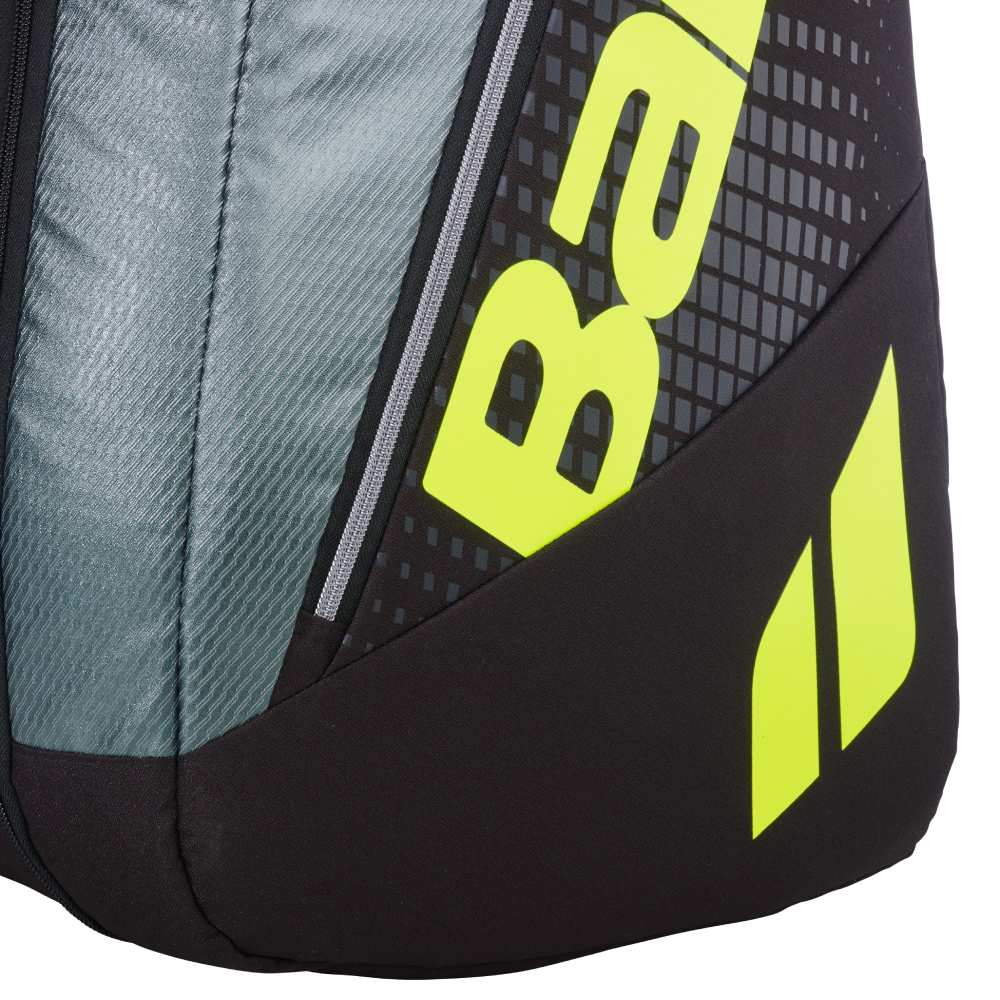 Babolat Pure Aero 12 Racquet Bag Gen 9 (Metalic Grey/Black/Yellow) (PR